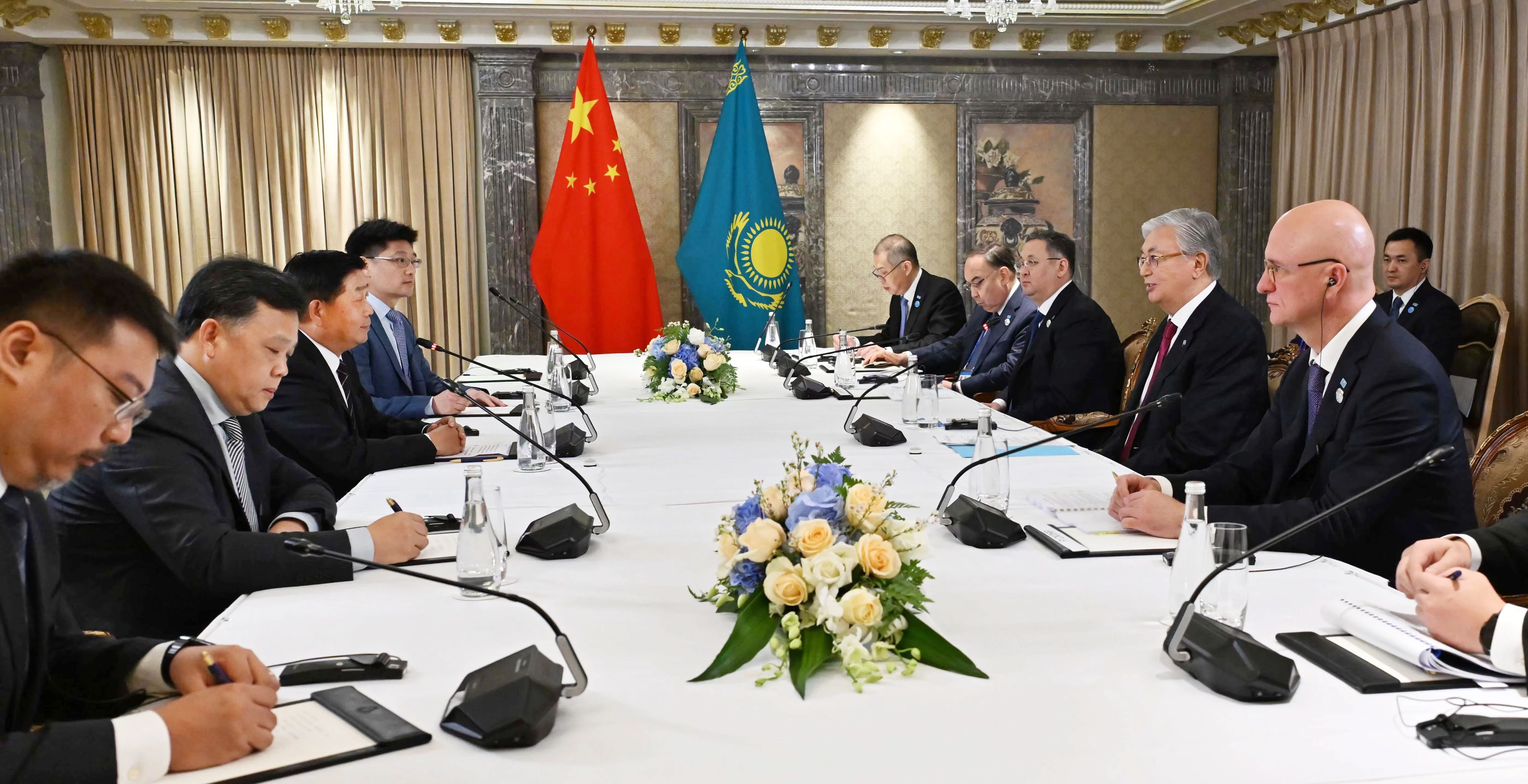 On the morning of October 17th, President Tokayev, attending the Third ...